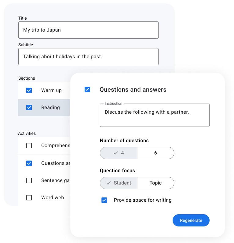 Teachly - AI English lesson creator